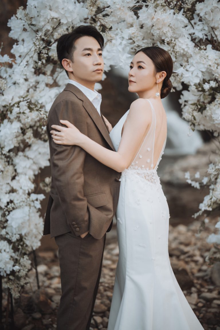 A Dreamy Engagement Shoot by a Waterfall - Bride and Breakfast HK